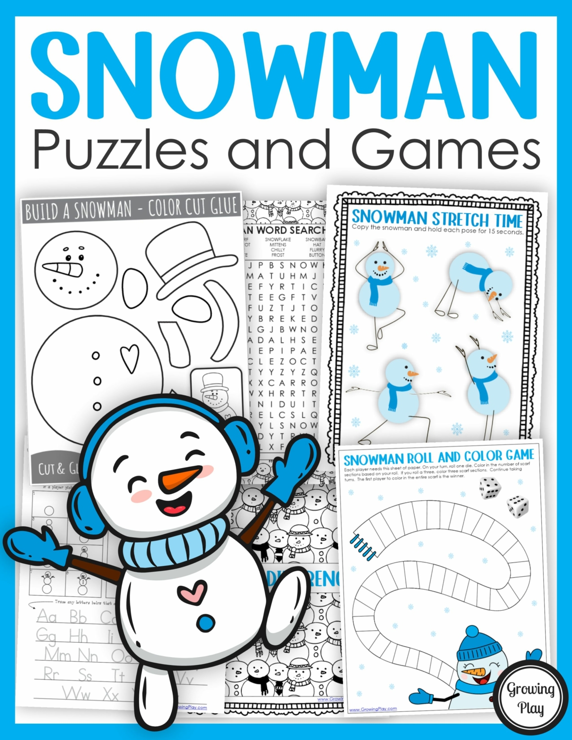 Snowman Activity Book - Growing Play