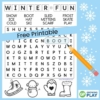 Easy Winter Word Search Free Printable for Kids - Growing Play