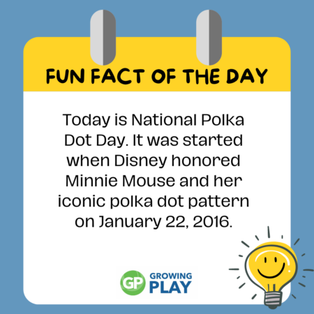 January 22 - Fun Fact of the Day for Kids - Growing Play