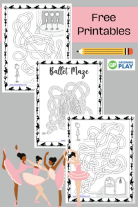 Ballet Maze Free Printable - Growing Play