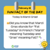 February 13 - Fun Fact for Today for Kids - Growing Play