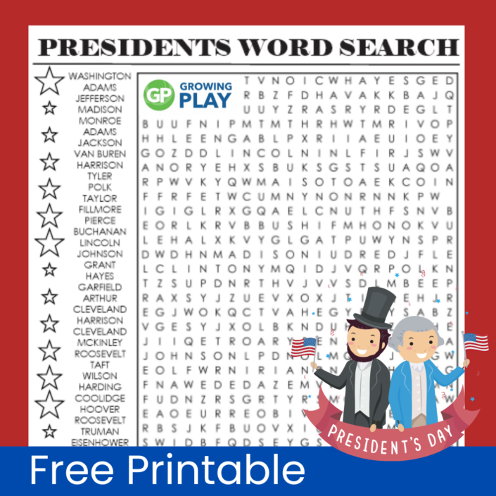 Free-Printable-Presidents-Word-Search - Growing Play