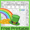 St Patricks Day Word Search Printable Free PDF - Growing Play
