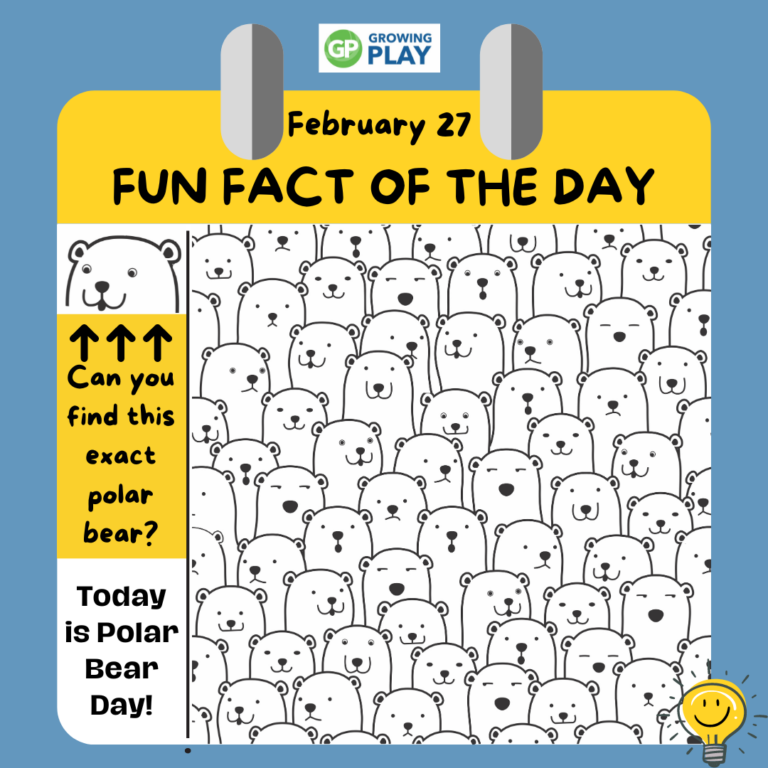 February 27 International Polar Bear Day - Growing Play