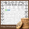 Cookie Word Search Printable Puzzle Free PDF - Growing Play