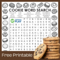 Cookie Word Search Printable Puzzle Free PDF - Growing Play
