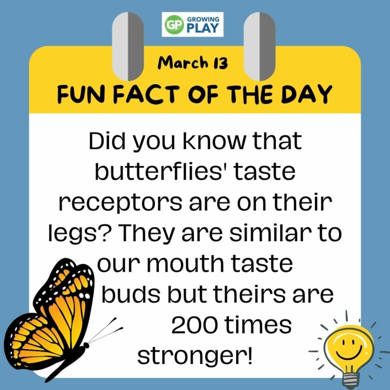 March 13 - Butterfly Facts for Kids - Growing Play
