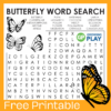 Butterfly Word Search - Growing Play