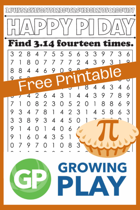 Pi Word Search Free Printable - Growing Play