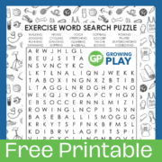 Word Search Puzzles Printable - Growing Play
