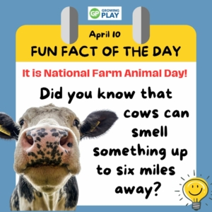 April 10 - National Farm Animal Day - Growing Play