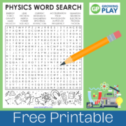 Physics Word Search Free Printable - Growing Play