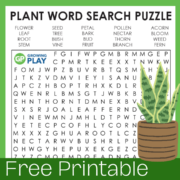 Word Search Puzzles Printable - Growing Play