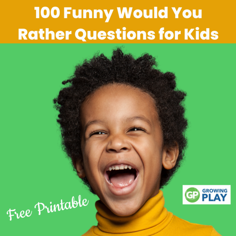 Funny Would You Rather Questions for Kids - Growing Play