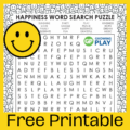 Word Search Puzzles Printable - Growing Play