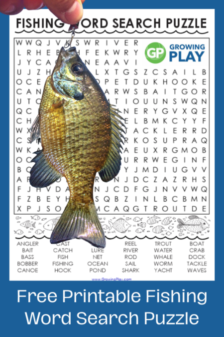 Fishing Word Search Free Printable - Growing Play