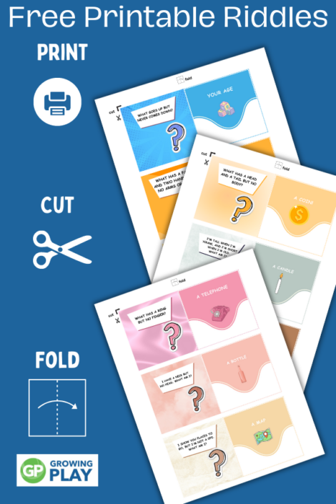 Free Riddles for Kids Printable - Growing Play