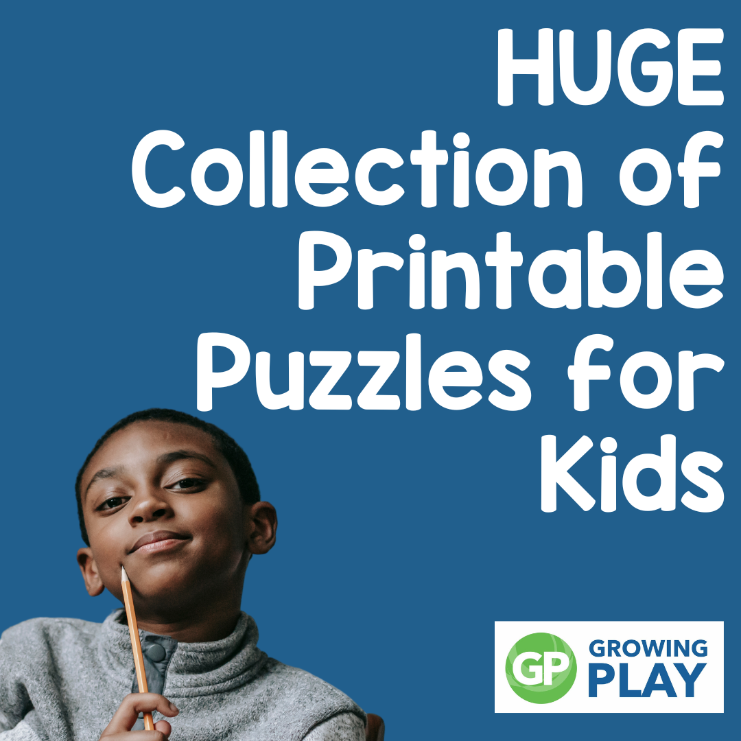 Free Printable Puzzles for Kids - Growing Play